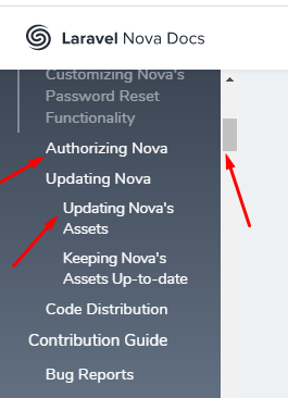 drop-down bar with left menu similar nova docs？ · Issue #2678 · laravel/nova-issues · GitHub