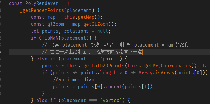 希望 LineString 可以设置 markerPlacement 为距离，根据距离裁剪线段，绘制图标 · Issue #738 · maptalks/maptalks.js · GitHub