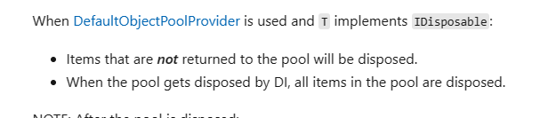 Review new ObjectPool sample · Issue #29036 · dotnet/AspNetCore.Docs · GitHub