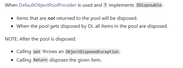 Review new ObjectPool sample · Issue #29036 · dotnet/AspNetCore.Docs · GitHub