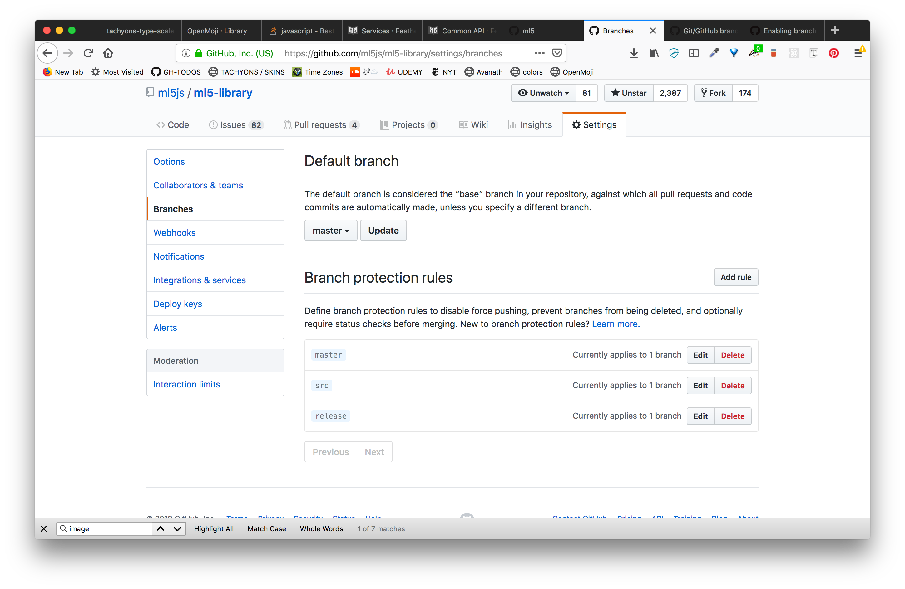 Branch naming: Rename master branch to development · Issue #314 · ml5js/ml5-library · GitHub
