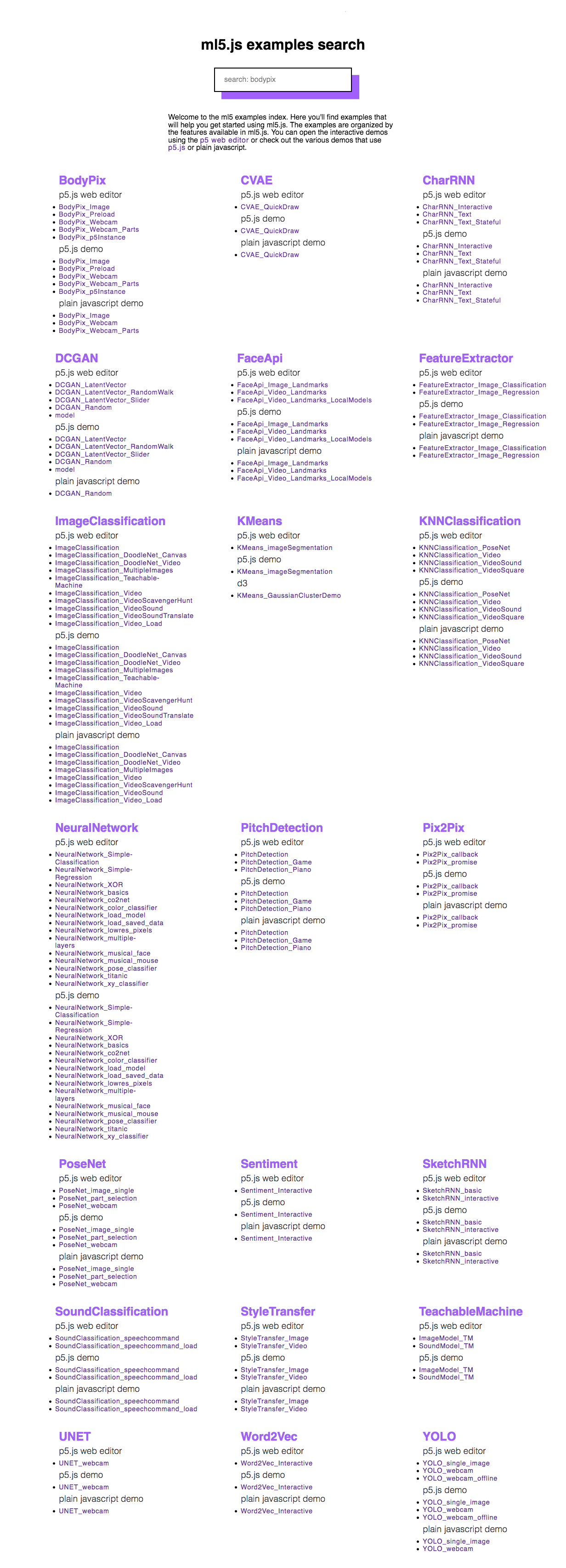 [devops] Updates Public Index By Joeyklee · Pull Request 240 · Ml5js Ml5 Examples · Github