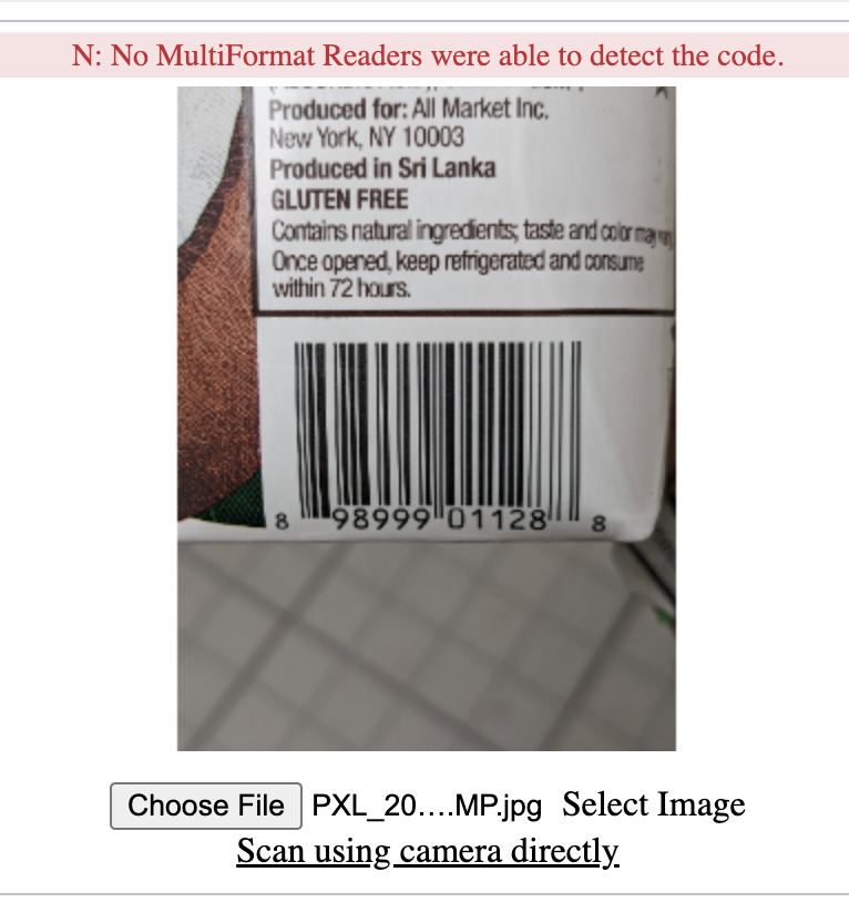 EAN_13 Scan codes not being recognized · Issue #504 · mebjas/html5-qrcode · GitHub