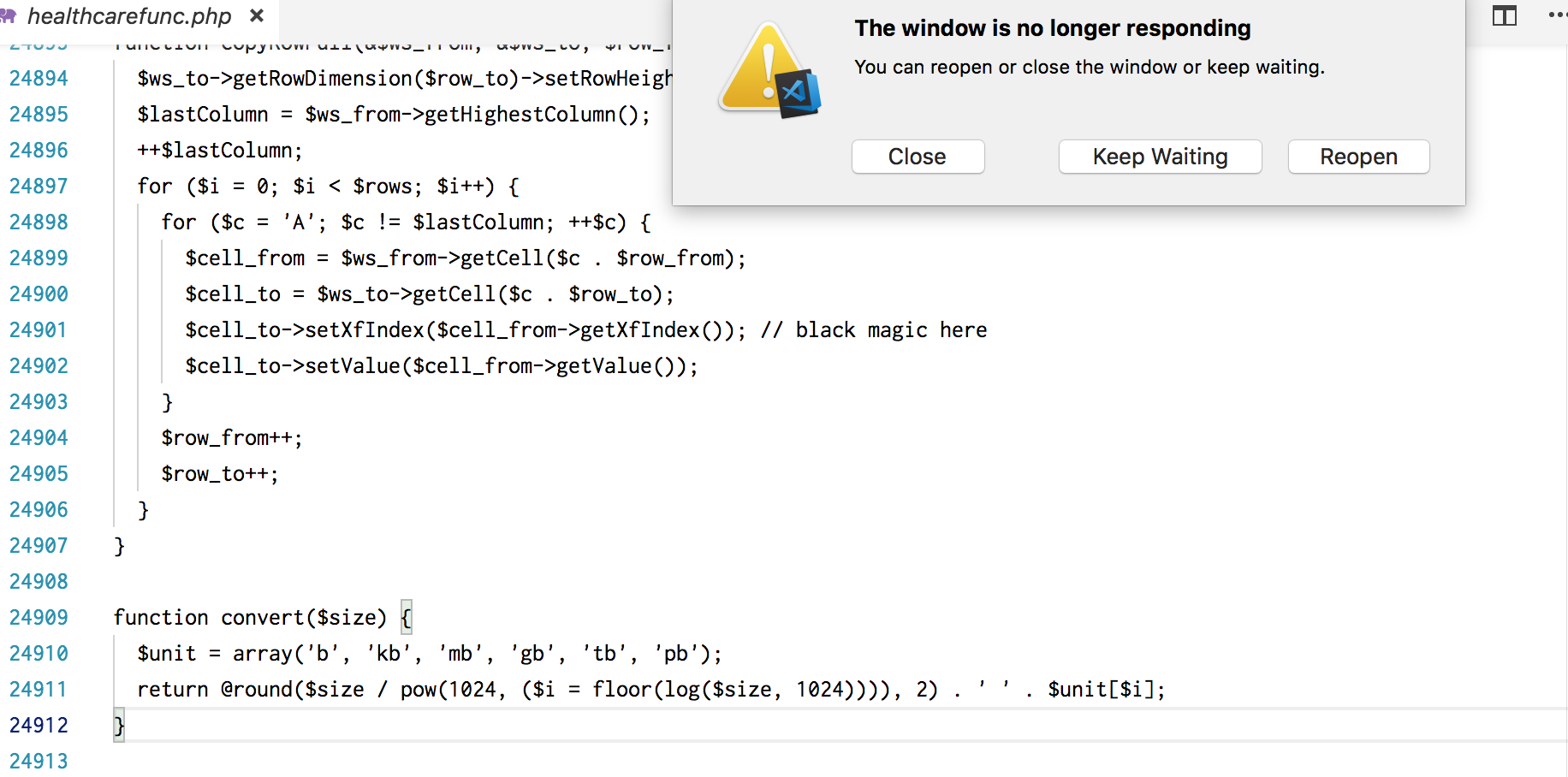 Large project: Hanging/freezing problem · Issue #43838 · microsoft/vscode · GitHub
