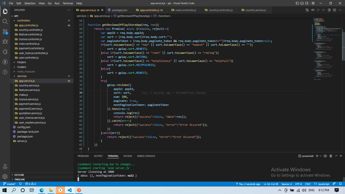 When review is getting fetched by RATING it is returning empty list ...