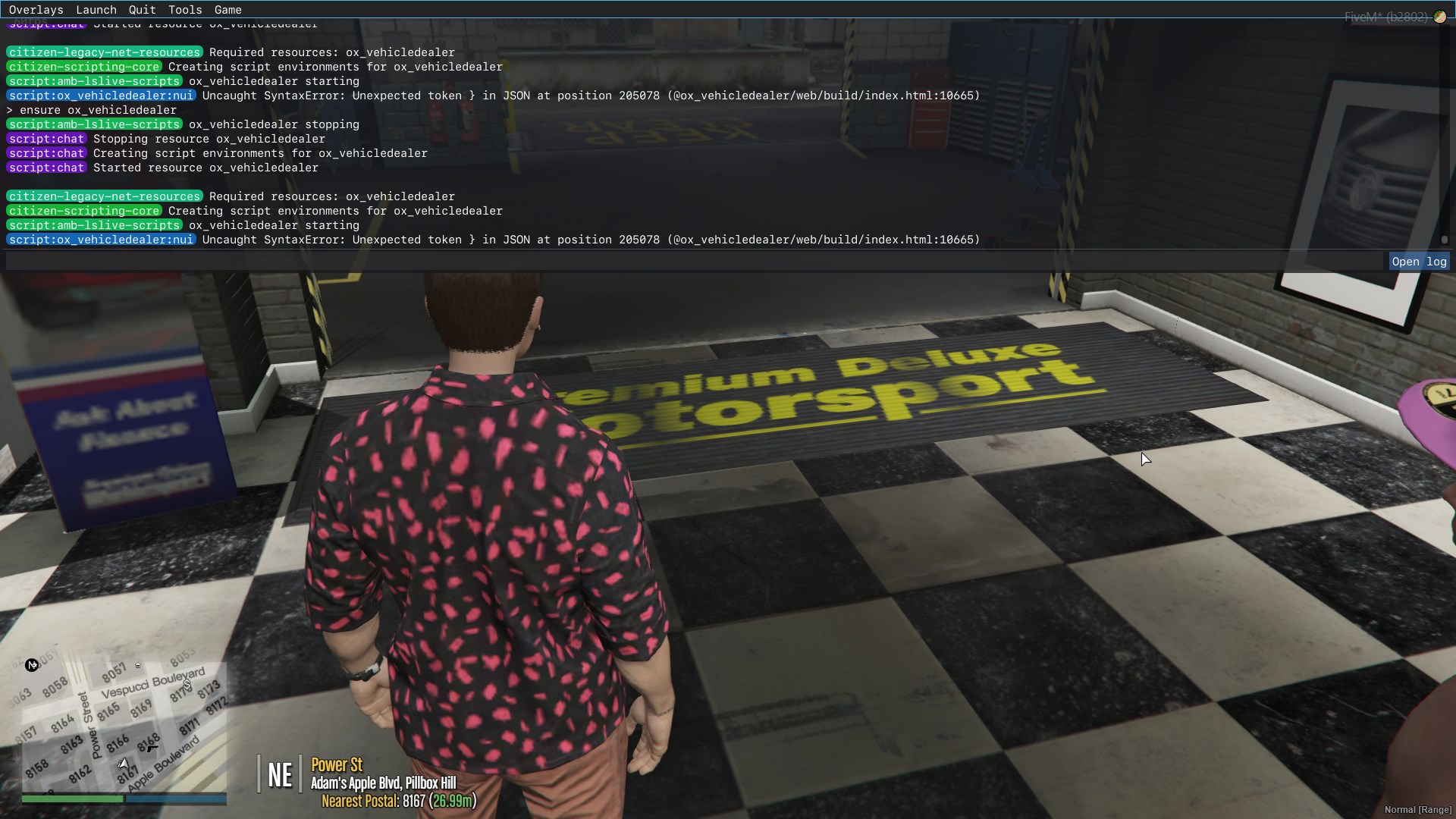 Uncaught SyntaxError - NUI page will not show. · Issue #9 · overextended/ox_vehicledealer · GitHub