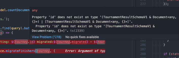 (Bug) Type definitions: new signature for cursor.eachAsync() results in non-inferrable type ...