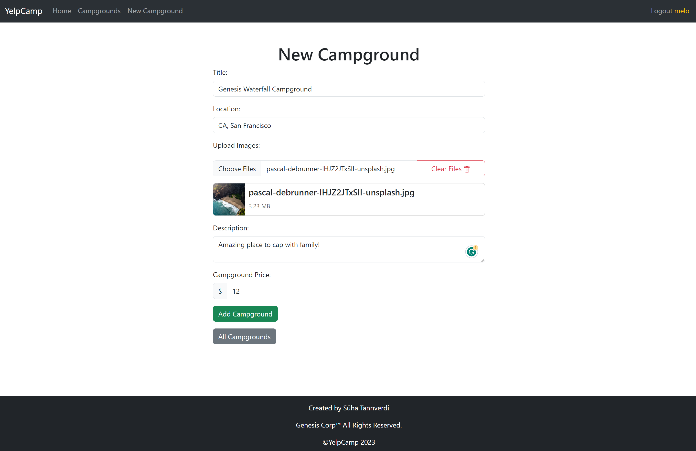 Github Shtanriverdiyelpcamp A Comprehensive Full Stack Web Application Developed As Part Of