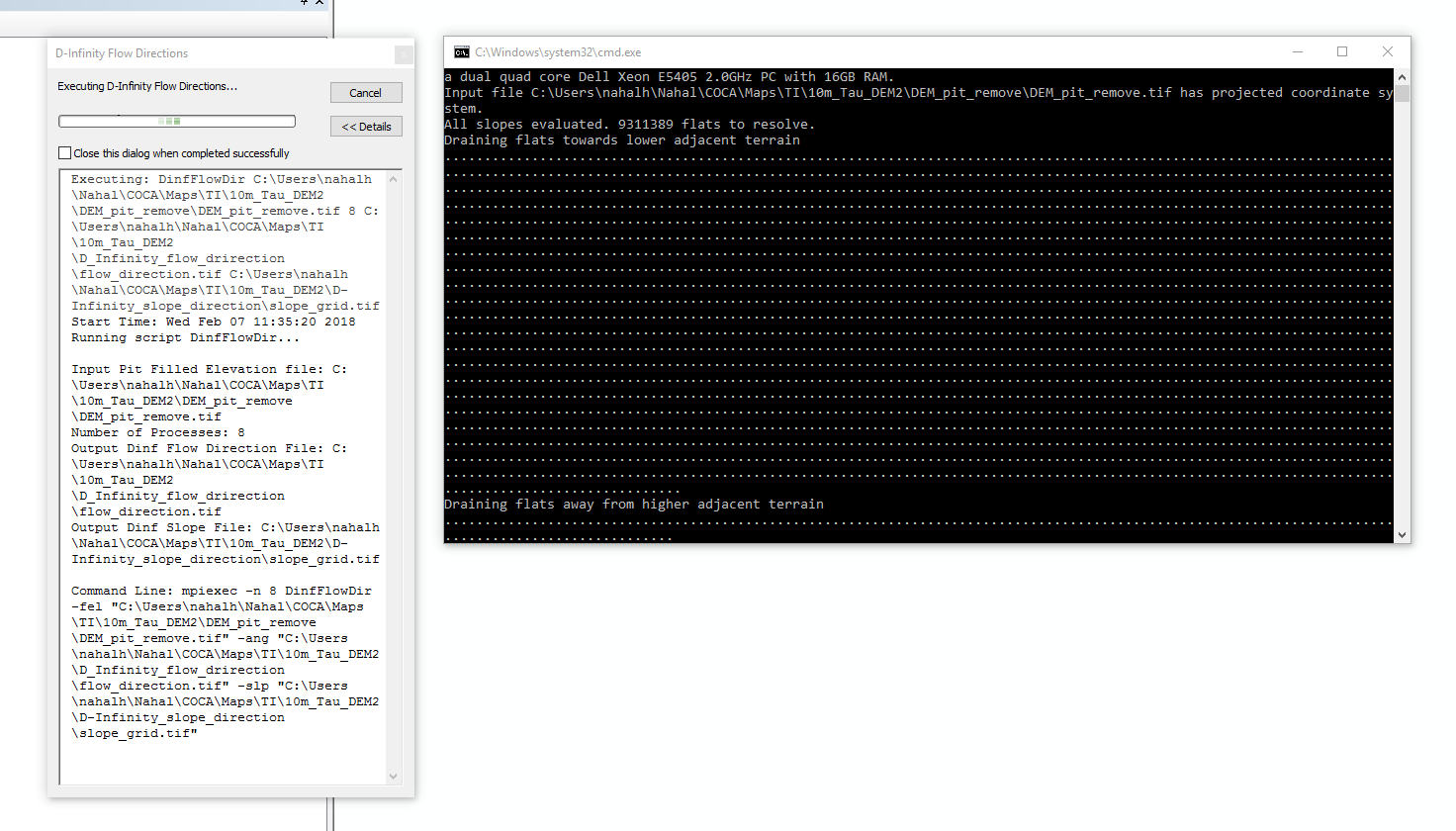D-infinity flow direction- Arcmap is not responding · Issue #157 · dtarb/TauDEM · GitHub