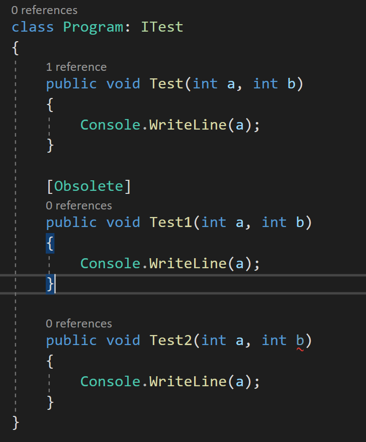 No Warning or Error notification after enabling IDE0060 (Remove unused parameter) when method is ...
