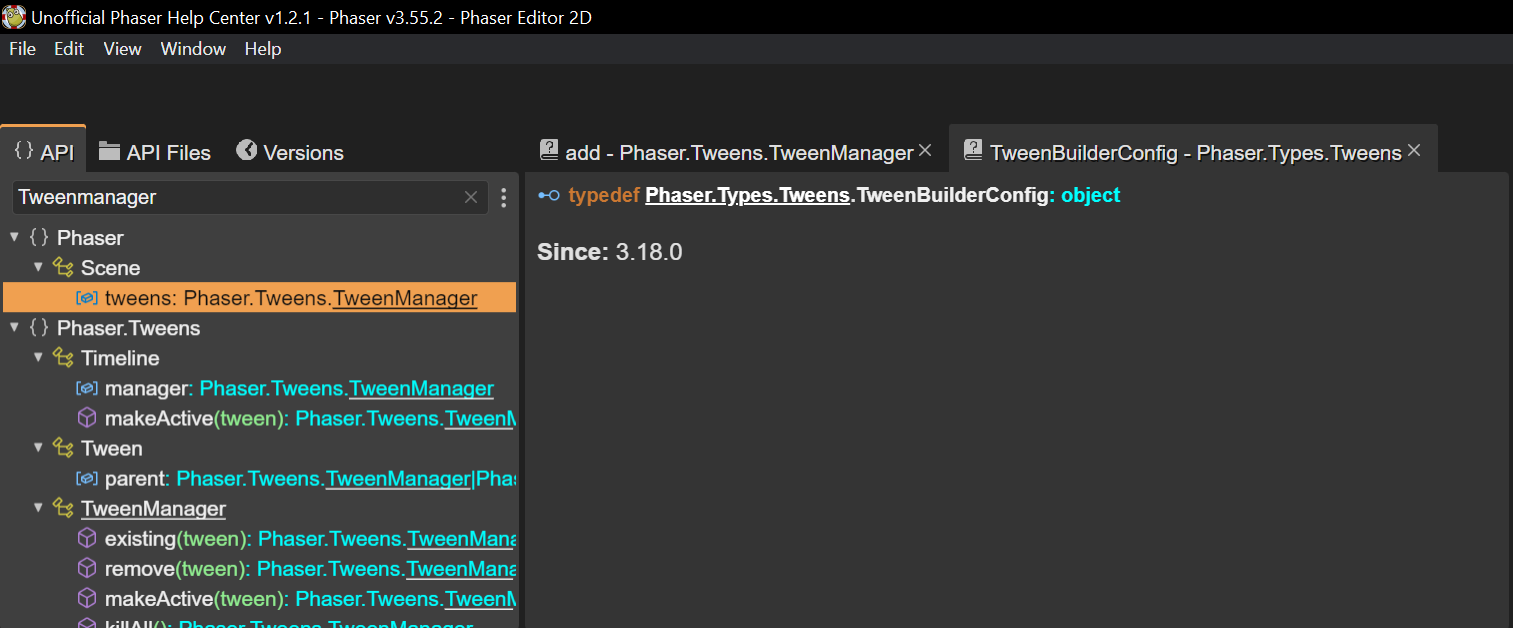 Tweenbuilderconfig Documentation Editor View Is Empty · Issue 2 · Phasereditor2d Helpcenter
