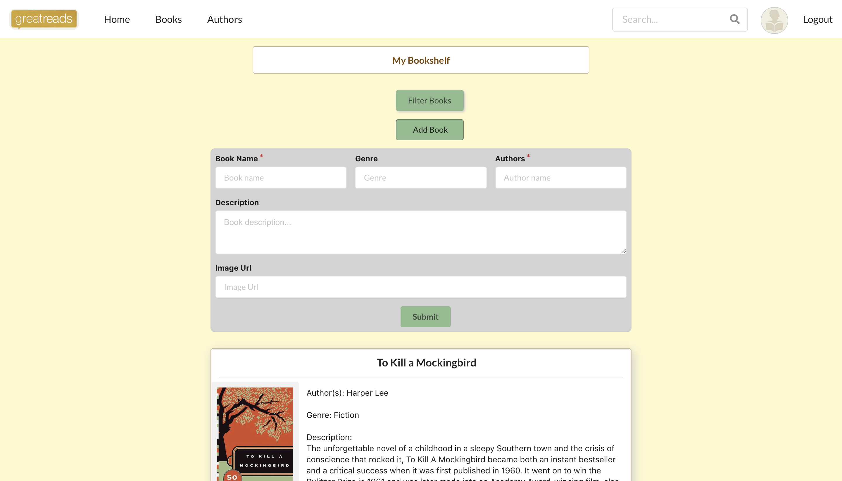 GitHub - svphan1/Greatreads-client
