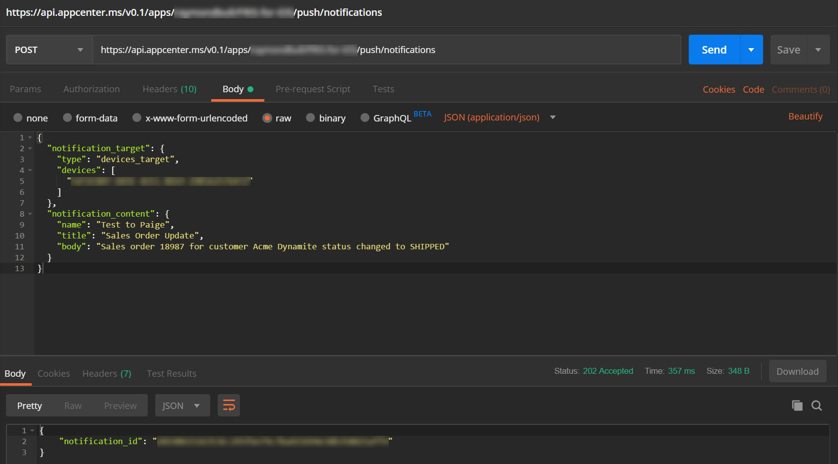 Push Notifications not working to device Id list · Issue #569 · microsoft/appcenter · GitHub