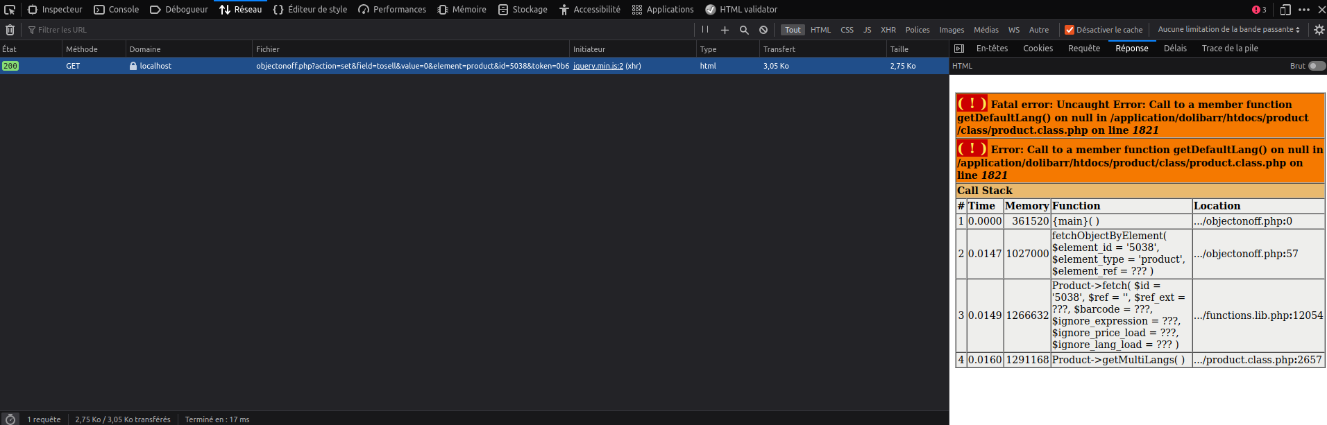 MAIN_DIRECT_STATUS_UPDATE has failed on v18.0.3 · Issue #26740 · Dolibarr/dolibarr · GitHub