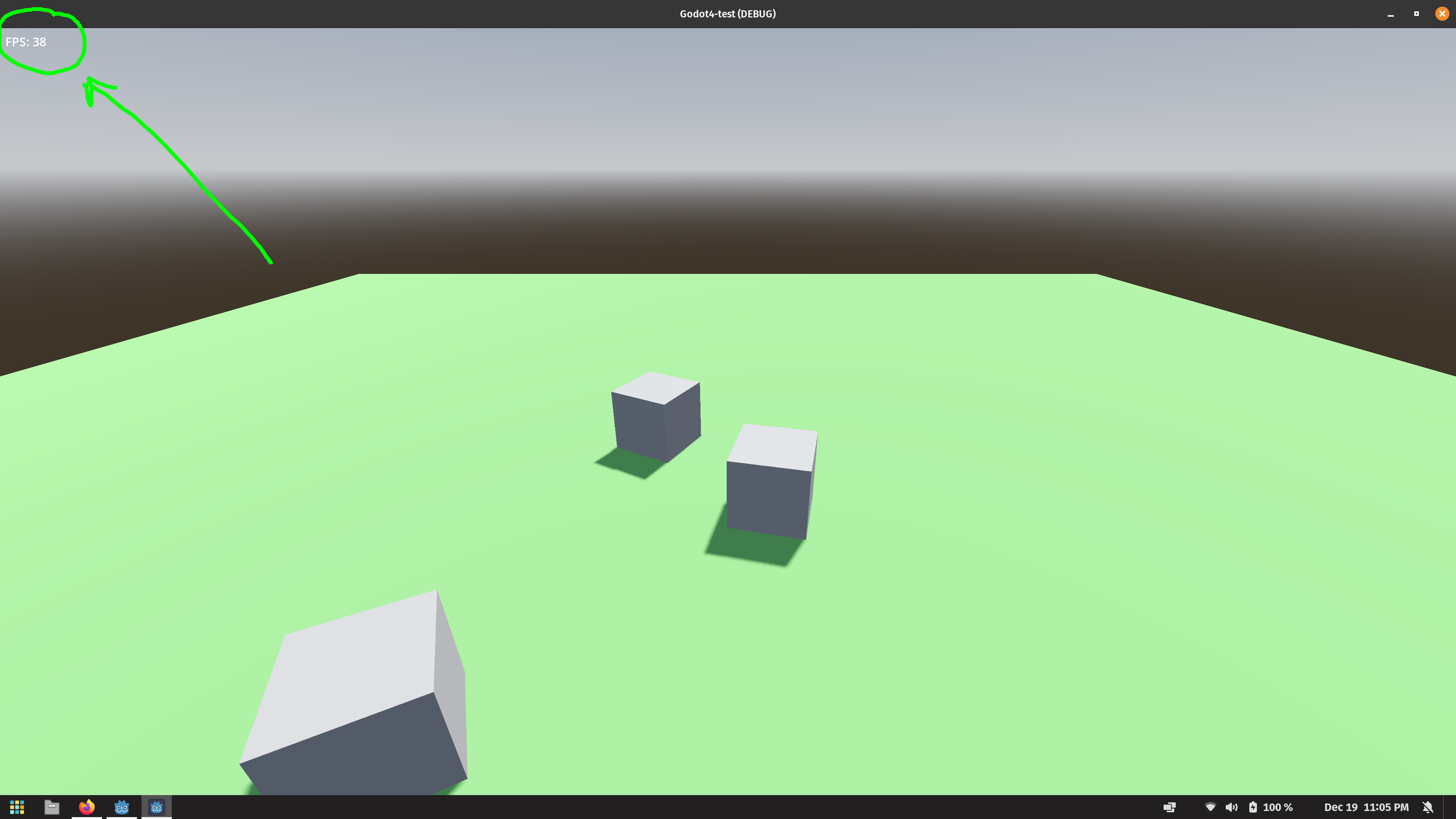 Resizing the game window dramatically drops the FPS on Linux on a very simple project · Issue ...