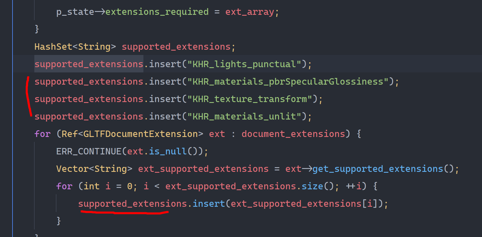 Highlight all occurrences of the selected variable / text in the ...