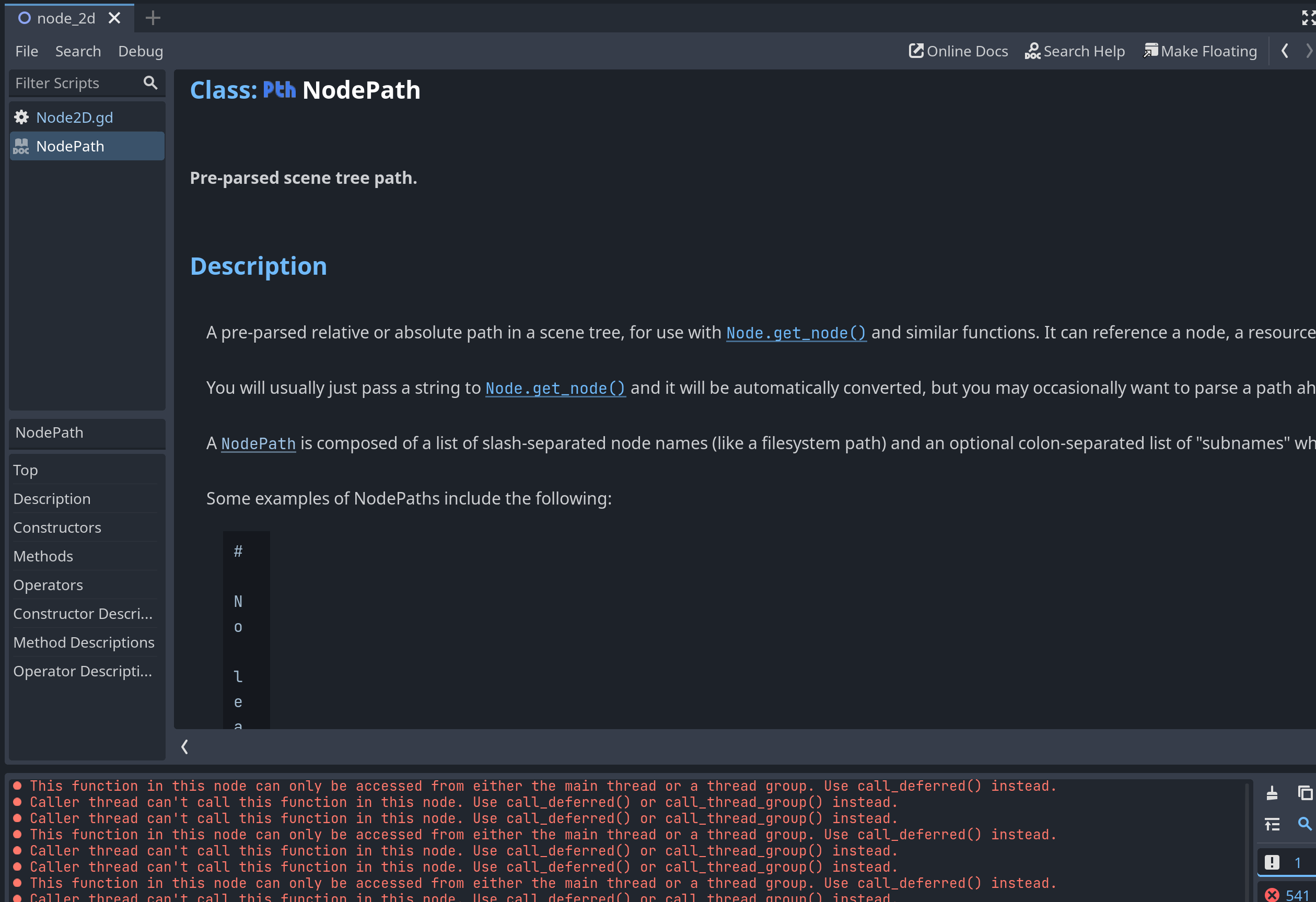 Using built-in Help will spam you with error logs · Issue #77178 · godotengine/godot · GitHub