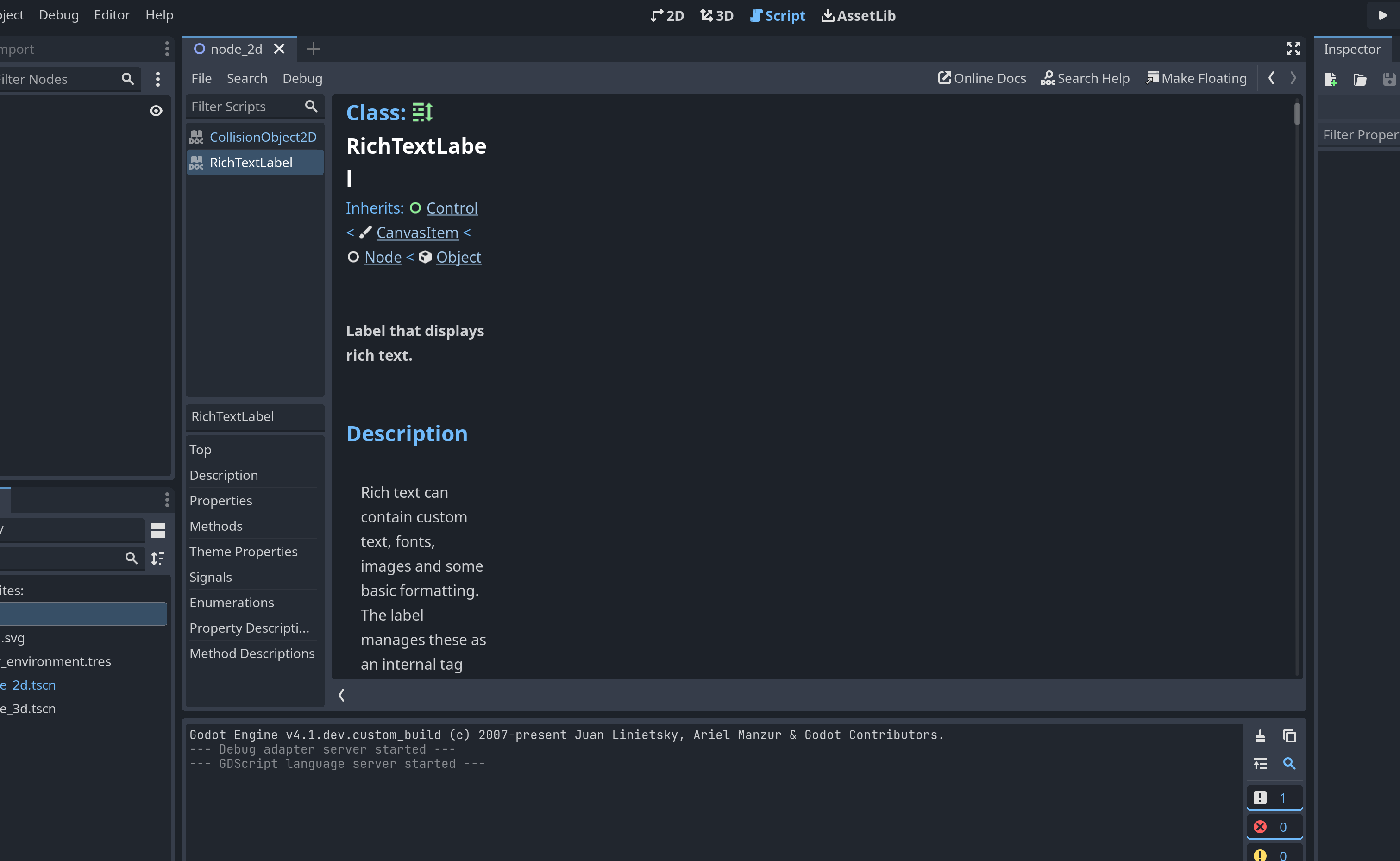Built in doc's layout is broken when the engine is restarted. · Issue #77558 · godotengine/godot ...