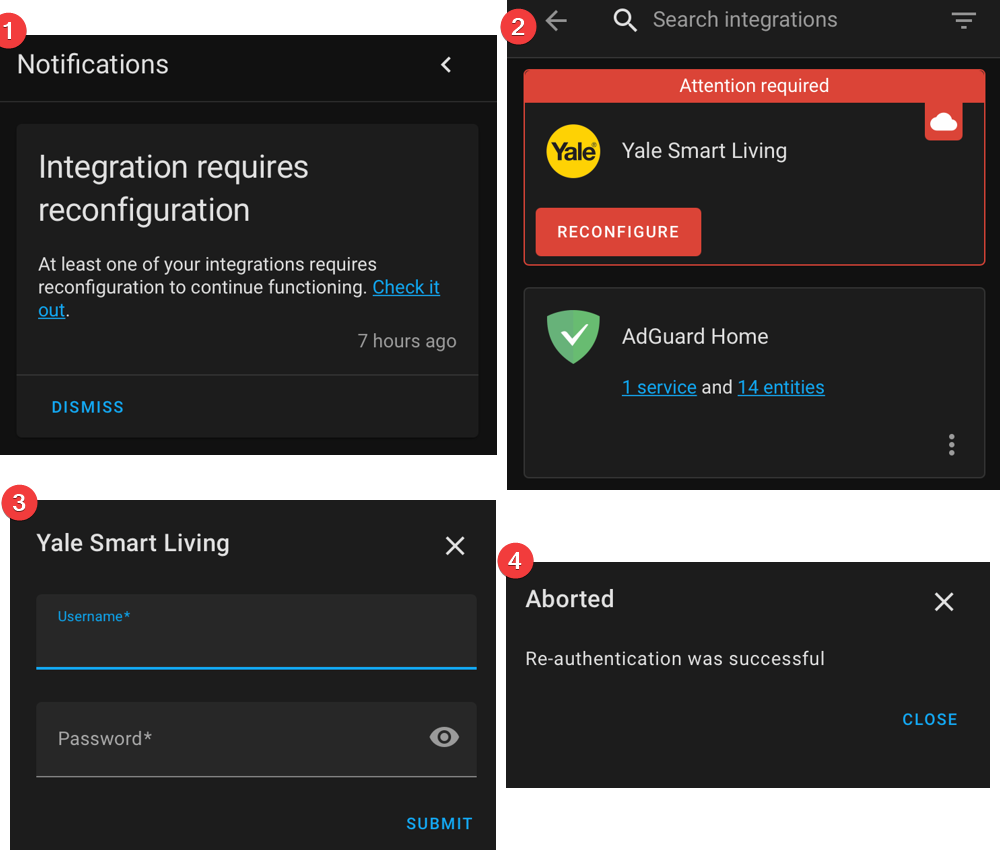 Yale Smart Alarm Authentication repeat daily failure · Issue #62992 ...