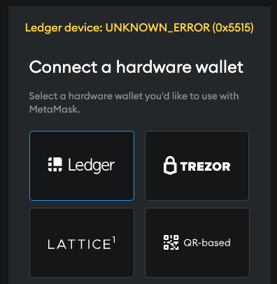 [Bug]: Vague Error Message when Connecting to Locked Ledger · Issue #17606 · MetaMask/metamask ...