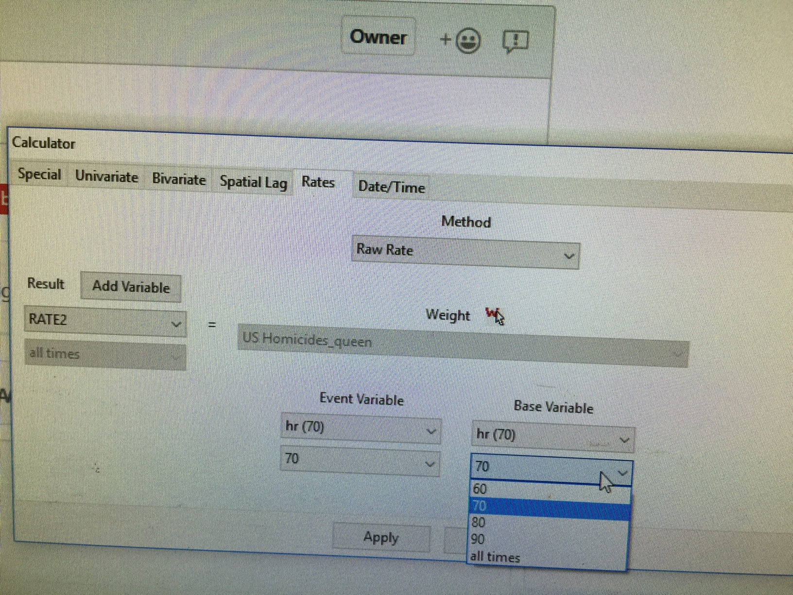 table calculator - problem with grouped variables · Issue #1623 · GeoDaCenter/geoda · GitHub