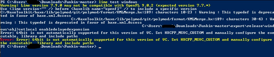 Many Errors When Trying To Compile The Game · Issue 686 · Funkincrewfunkin · Github