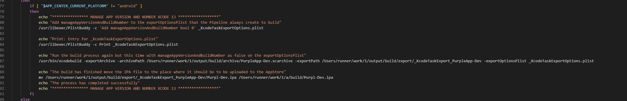 Allow setting manageAppVersionAndBuildNumber when building iOS apps · Issue #2324 · microsoft ...