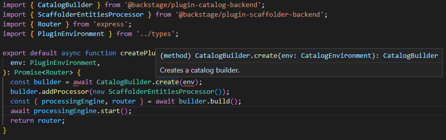 Catalogbuildercreateenv In Backend Catalogts Expects Catalogenvironment But Gets 0832