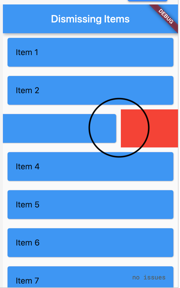 Dismissible Widget Gets Covered By Margin Of Card Widget · Issue 61117 · Flutterflutter · Github