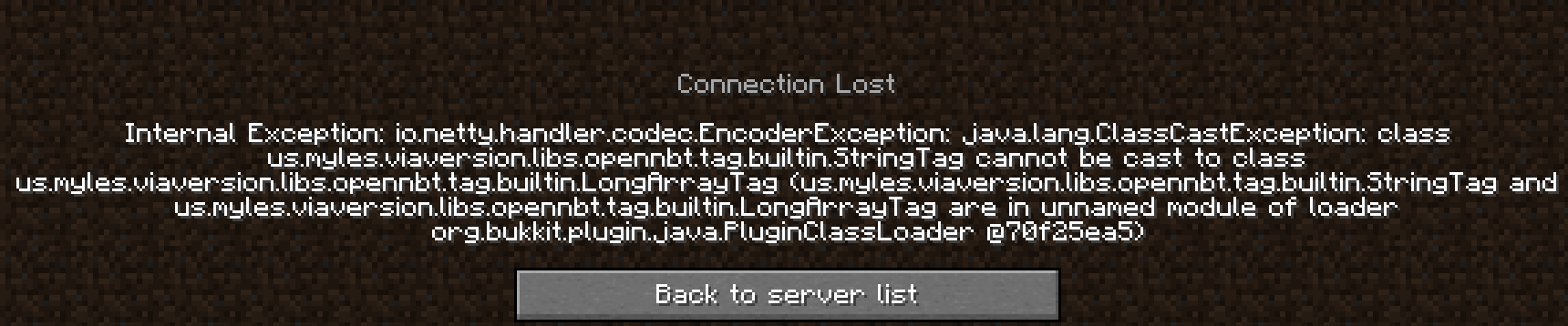 Login on 1.16.X instant kick · Issue #1902 · ViaVersion/ViaVersion · GitHub