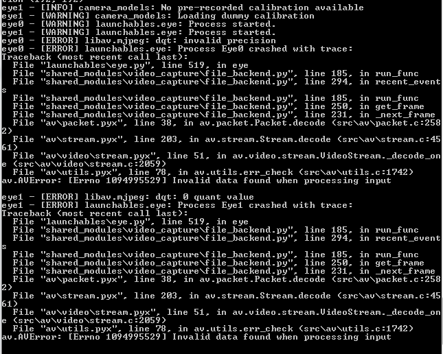 Invaild data found when processing input · Issue #1067 · pupil-labs ...