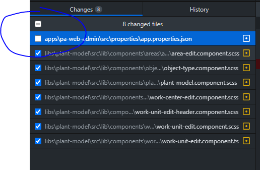 Problem With Deselect Files For Commit · Issue 13984 · Desktopdesktop