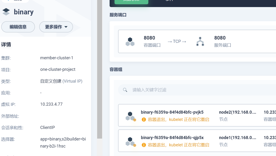 Select binary to create service. Operation failed · Issue #2502 · kubesphere/kubesphere · GitHub