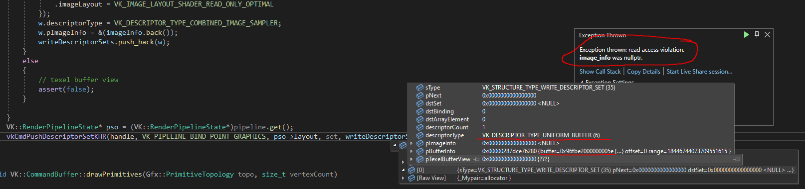 Vkcmdpushdescriptorsetkhr Validation Issues · Issue 4775 · Khronosgroup Vulkan