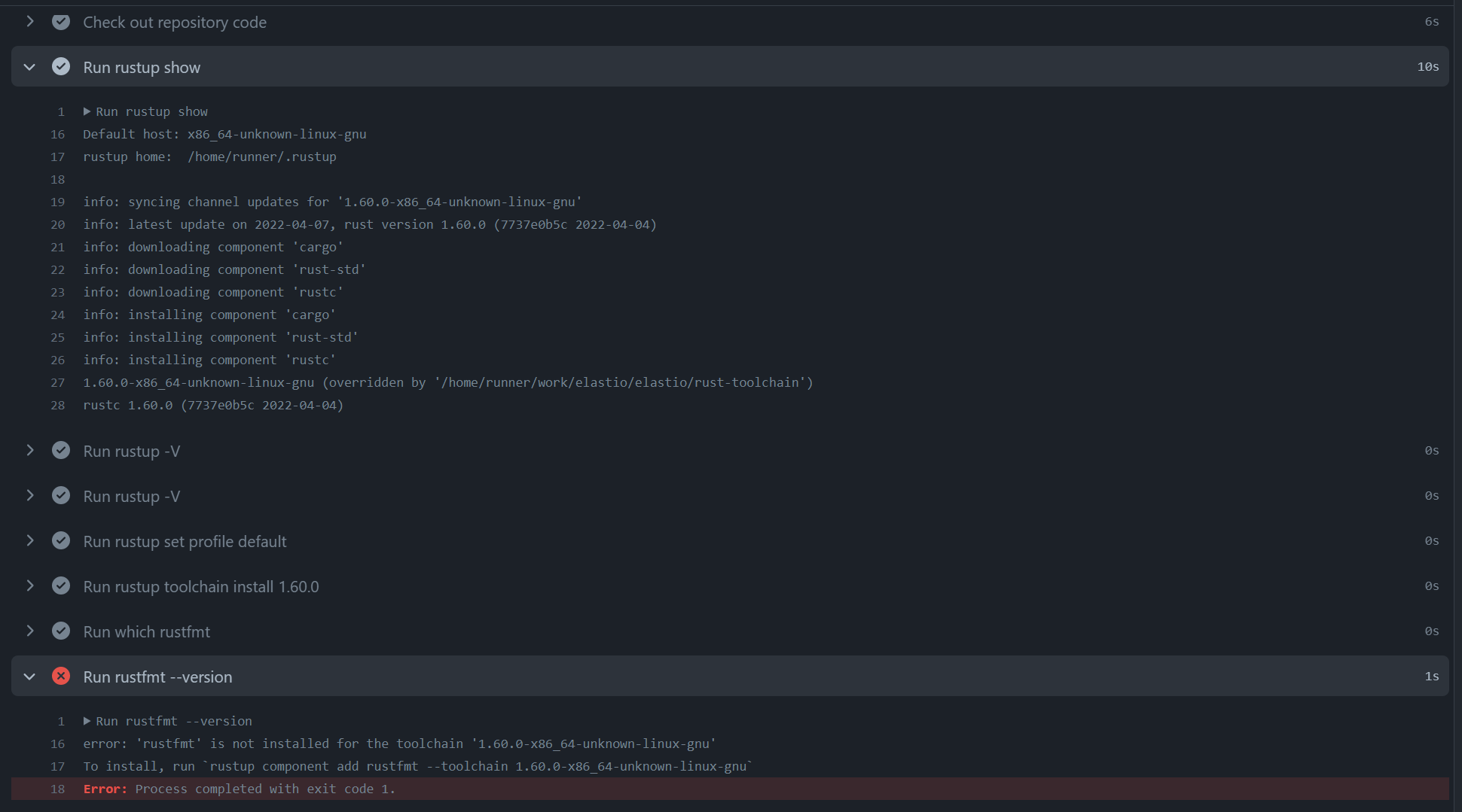  rustup Show Downloads Components When rust toolchain File Is