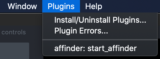 Unify (visual) plugins (dockwidgets) under either the window or the plugins menu.