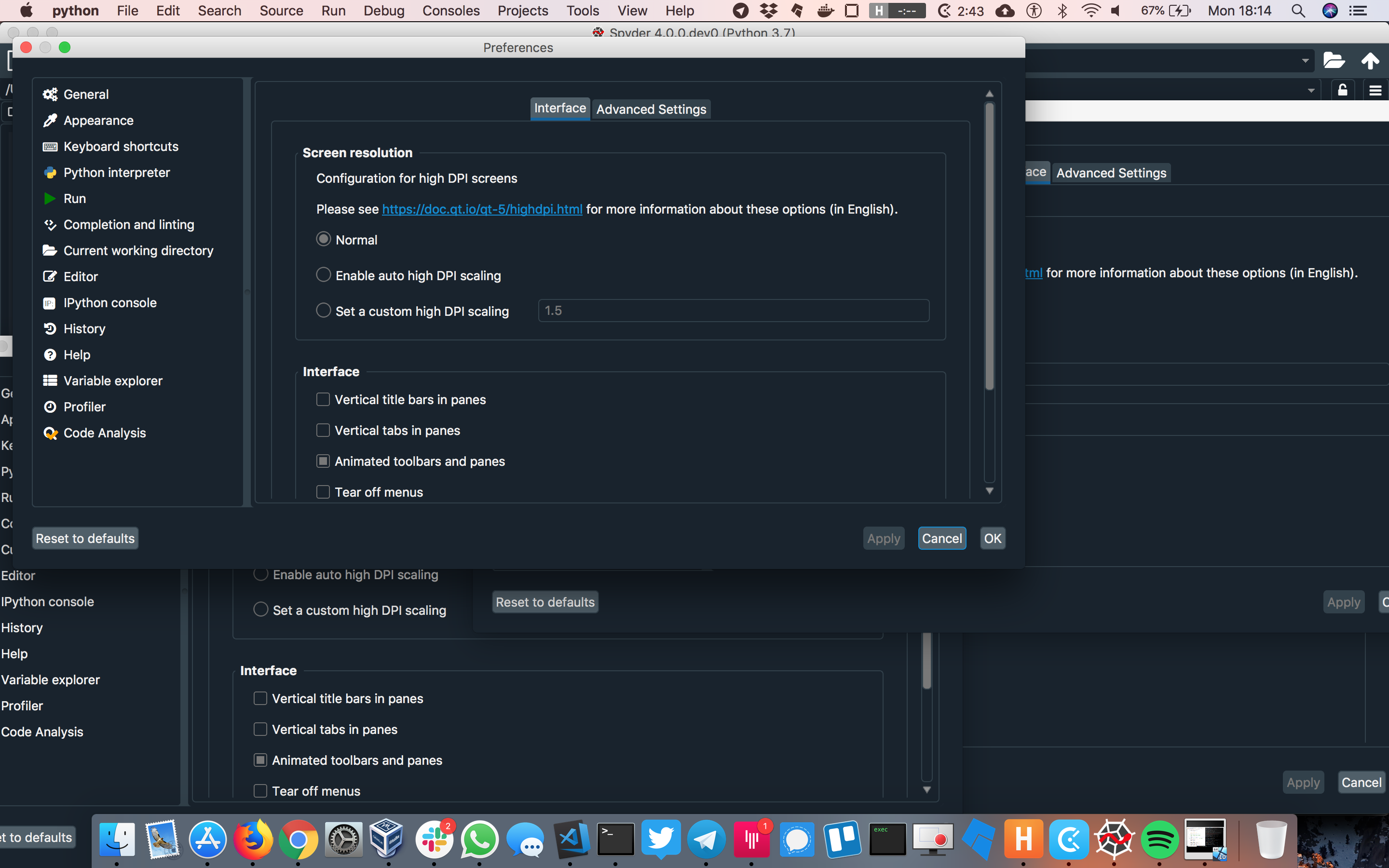 Avoid The Possibility Of Duplicate Preferences Dialogs · Issue 9281 · Spyder Idespyder · Github