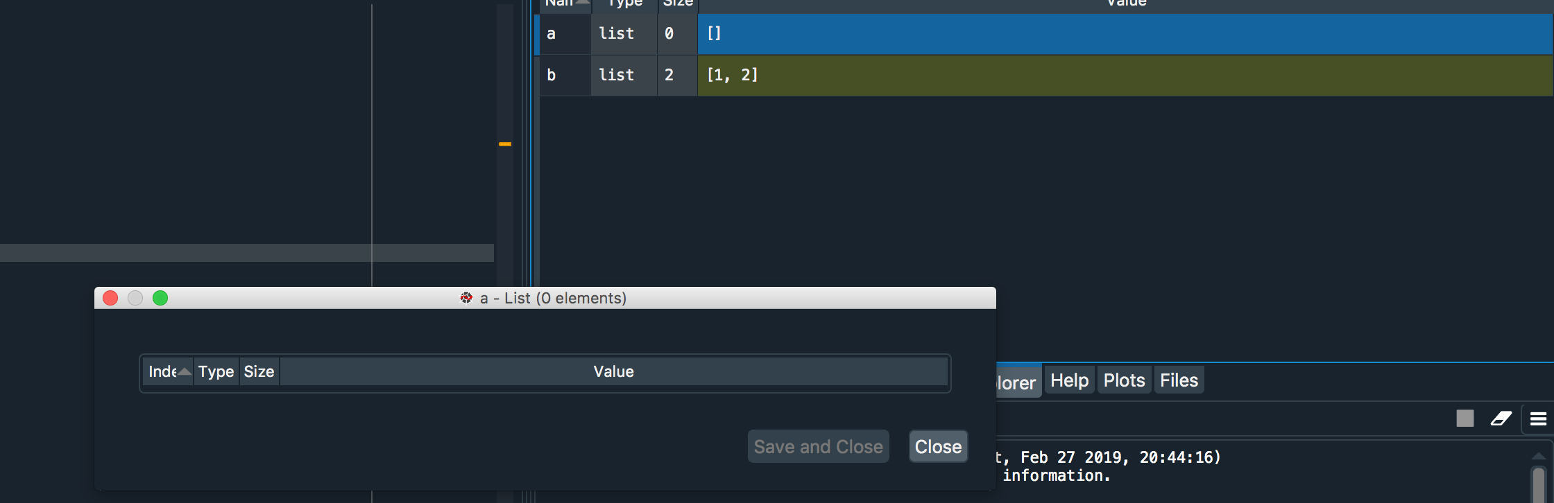 Show Clear Indication That An Arraycollectiondataframe Is Empty · Issue 9942 · Spyder Ide