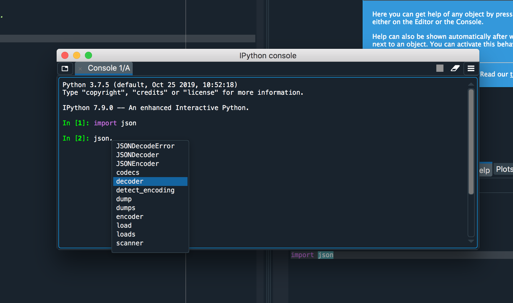 Tool tip / hint is behind the console · Issue #1621 · spyder-ide/spyder ...