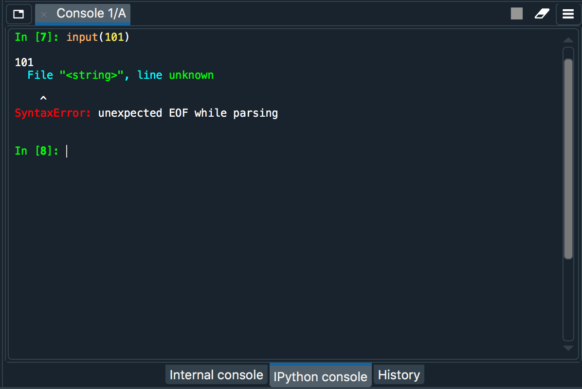 Input With Non String Argument Results In Internal Error · Issue 3346 · Spyder Idespyder
