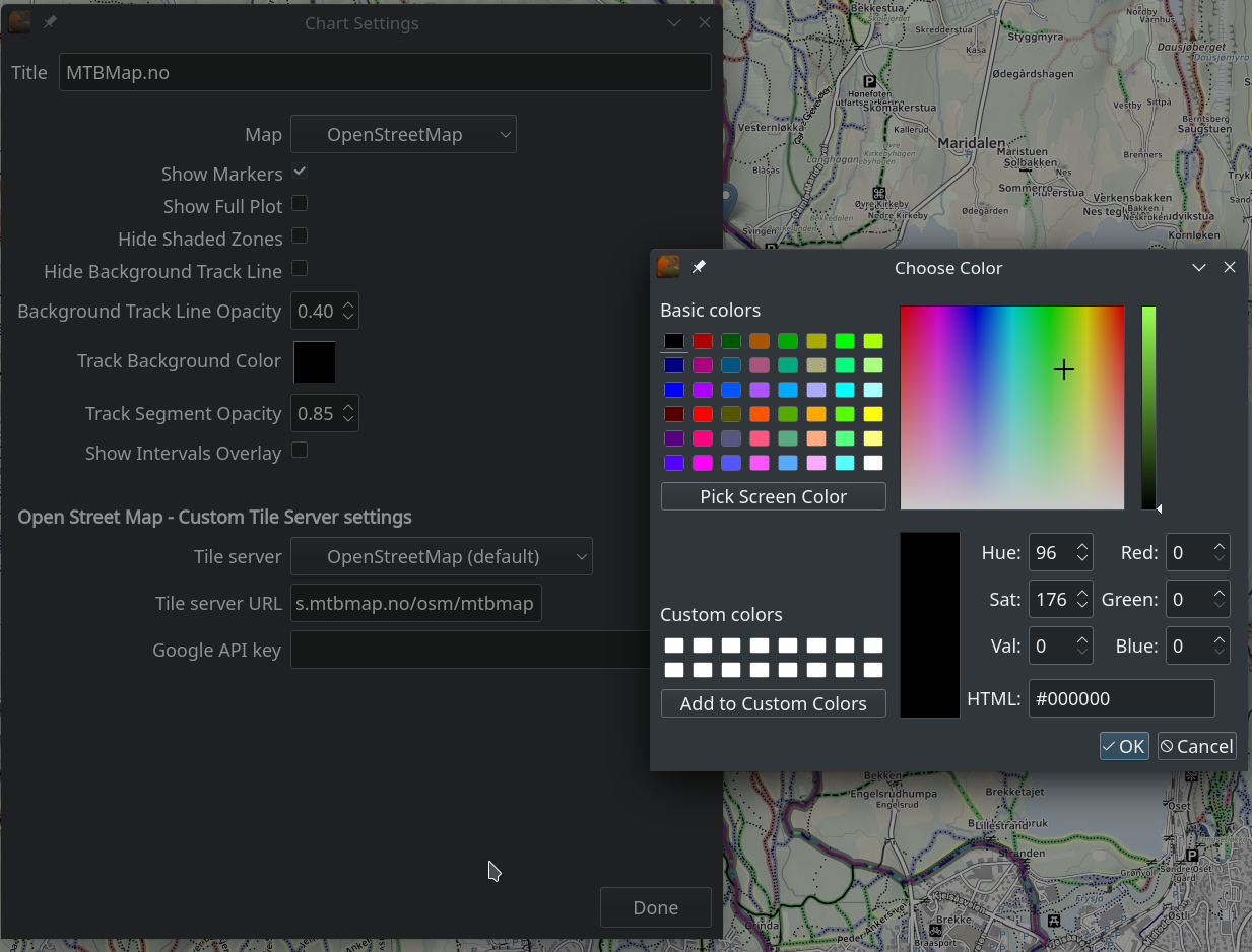 Support to set track background color and fg/bg opacity + initial cmake ...