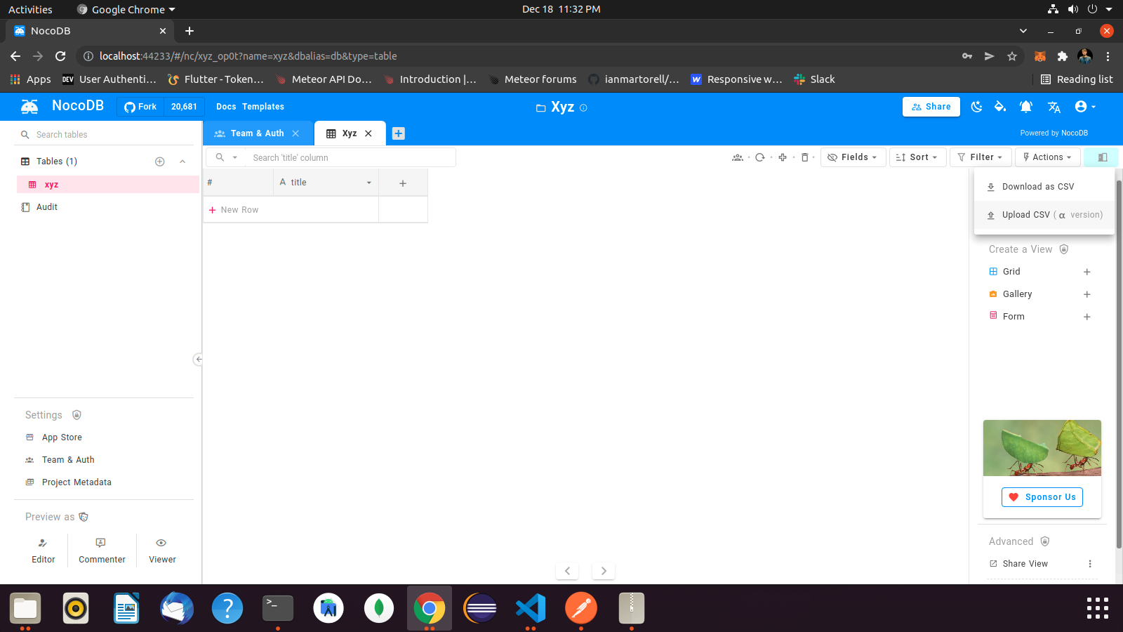 Upload CSV Import Error · Issue #880 · nocodb/nocodb · GitHub