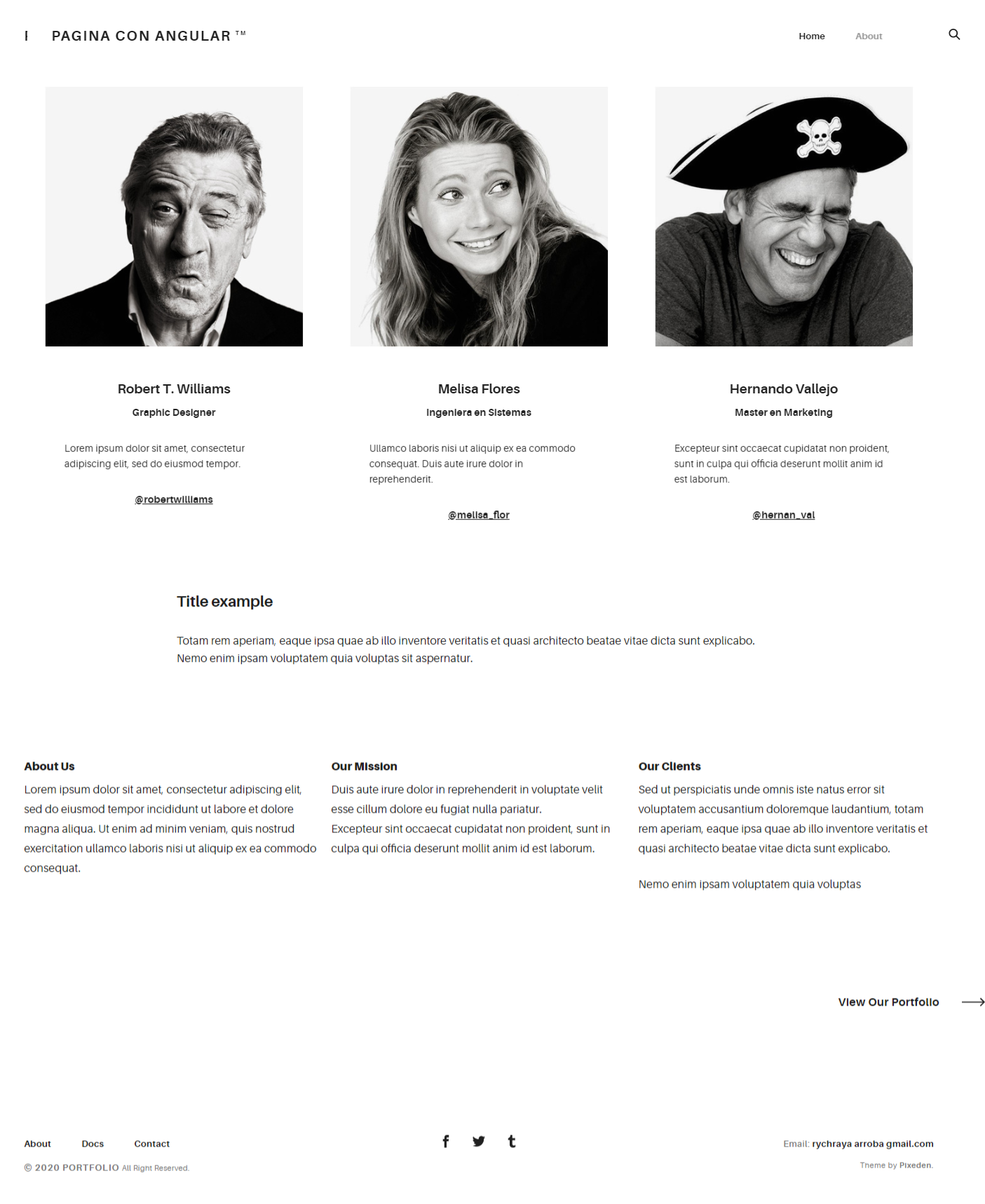 GitHub - rychdaniels/Portafolio-en-Angular: Portafolio básico creado con ayuda del Framework ...