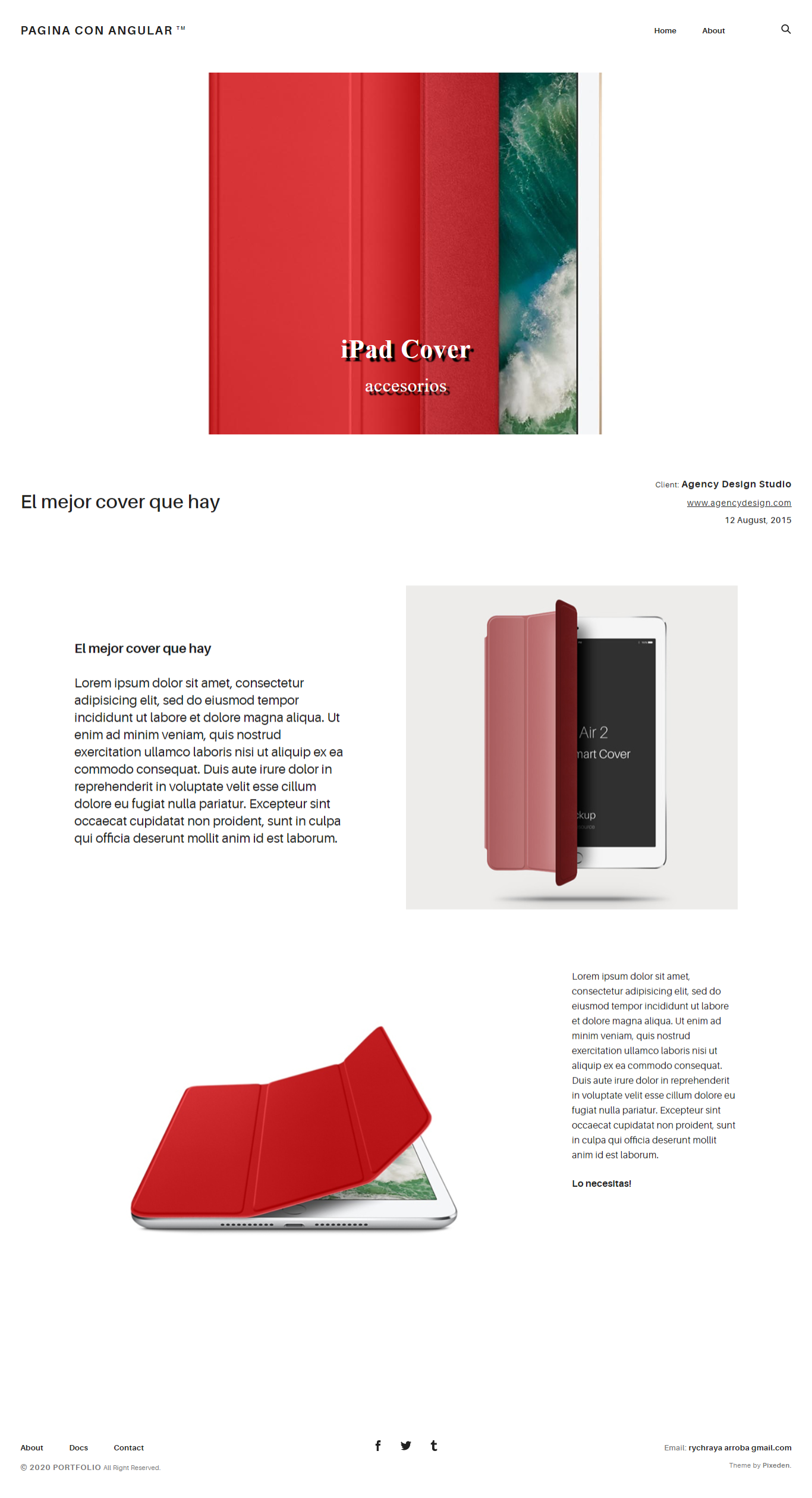 GitHub - rychdaniels/Portafolio-en-Angular: Portafolio básico creado con ayuda del Framework ...