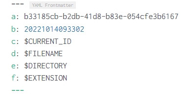CURRENT_ID, FILENAME, DIRECTORY, EXTENSION snippet variables don't work · Issue #3822 · Zettlr ...