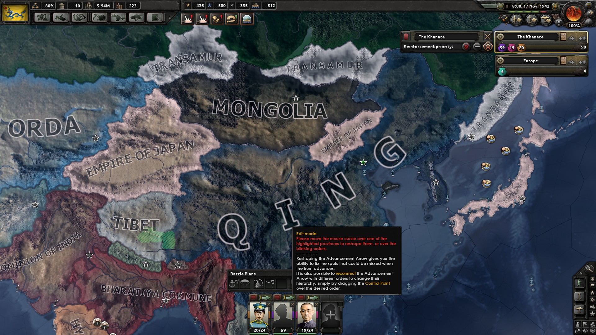 Playing as Qing, fighting Mongolia and Tibet after defeating and puppeting Japan. Mongolia signs ...