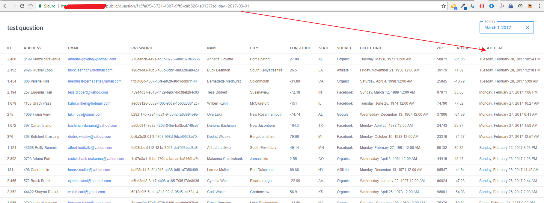 Parameters in shared questions don't work with json output · Issue ...