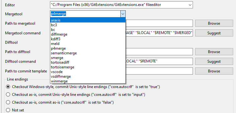 The merging tool and comparison tool of SVN cannot be directly selected in the settings · Issue ...