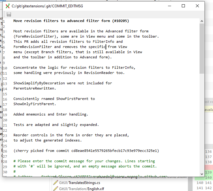 Use newline instead of vertical tab in commit message · Issue #10409 · gitextensions ...