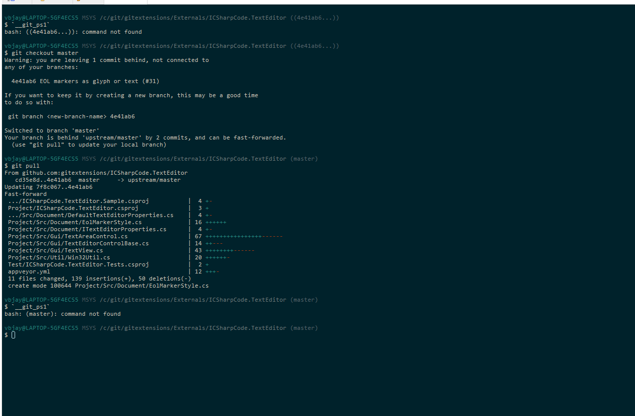 When submodules are linked to a branch. Branch names are not displayed. · Issue #10794 ...